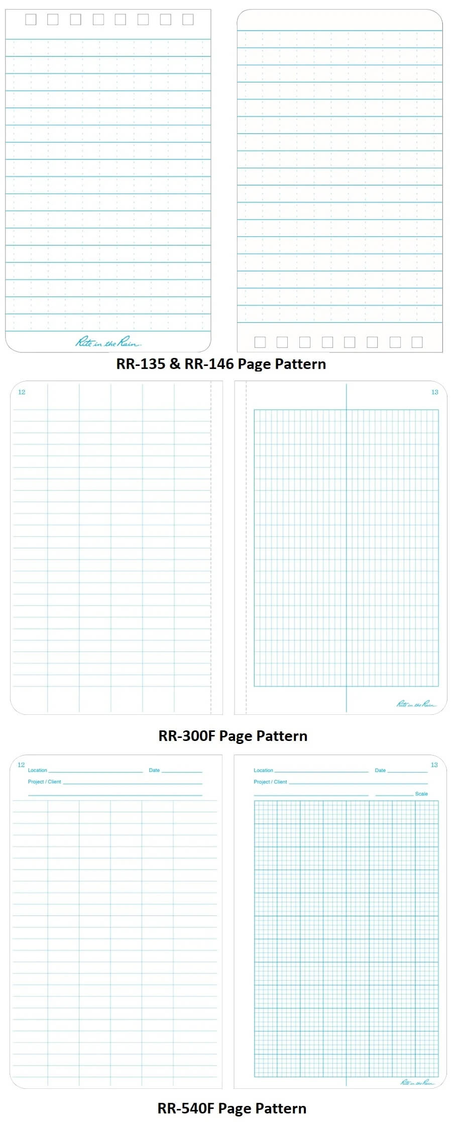Rite in the Rain All Weather Field Notebooks - Dynamics GTS